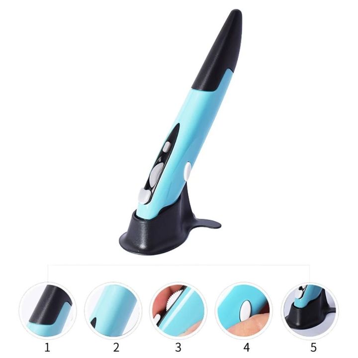 Wireless Mute Mice ABS Wireless Optical Presenter Pen Mouse Wireless ...