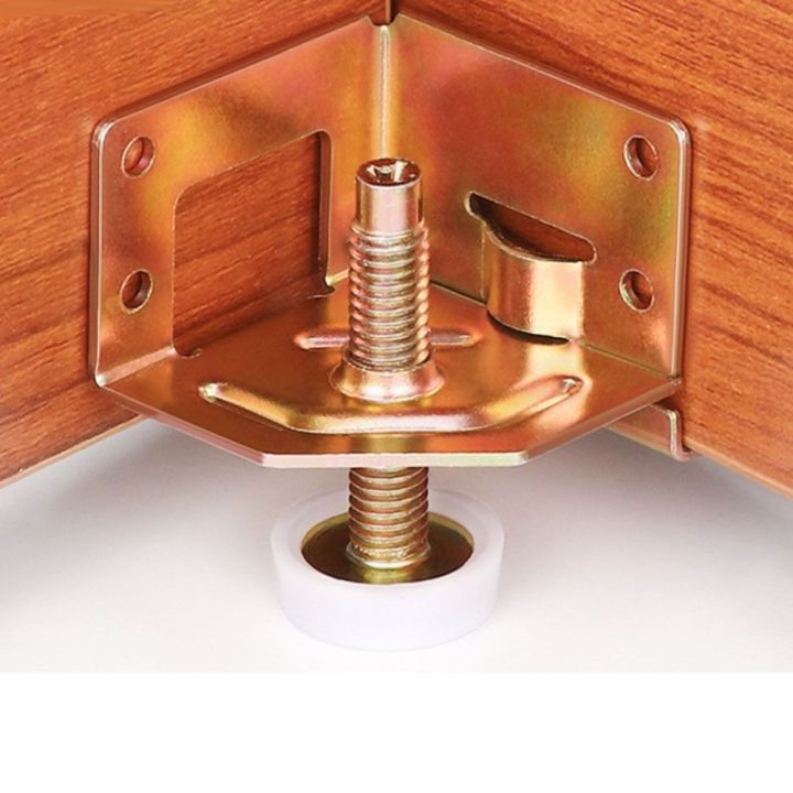 4pcs Portable Cold Rolled Steel Adjustable Wardrobe Legs. Plastic ...