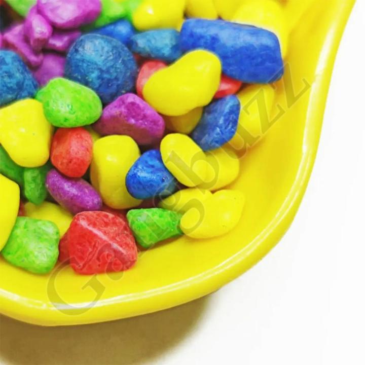 Colorful Glossy Polished Gravel Pebbles Stone - (500gm to 1kg ...