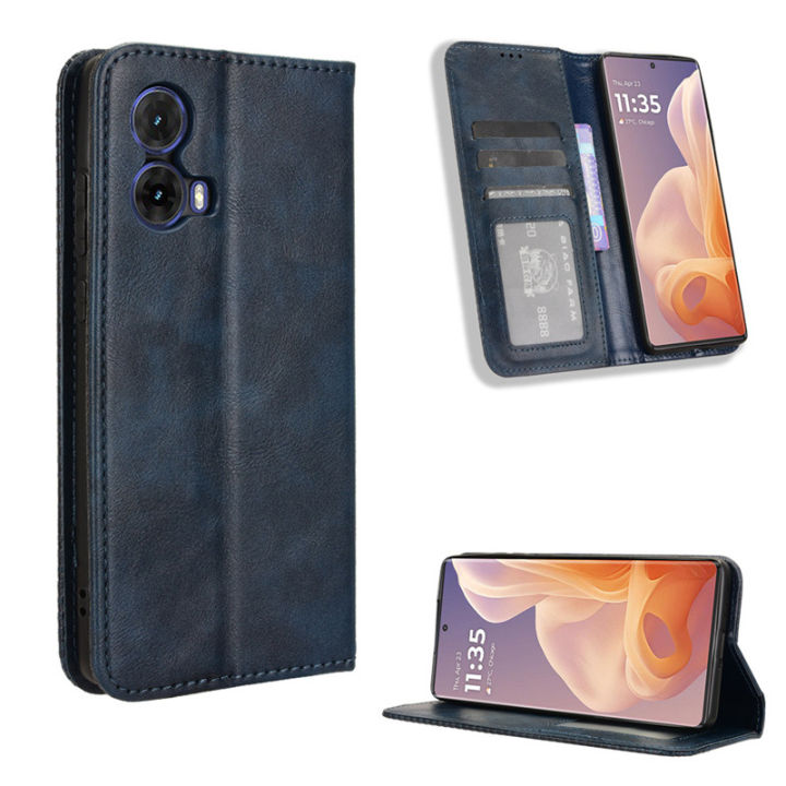 Motorola Moto G85 5G Leather Case Folio Wallet Magnetic Shock Case ...