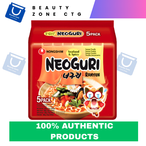 Nongshim Neoguri Spicy Seafood Ramen Noodle Soup (KOREA) - 560GM ...