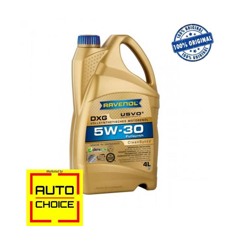 RAVENOL DXG SAE 5W-30 Full Synthetic Engine oil for Car - 4L | Daraz.com.bd