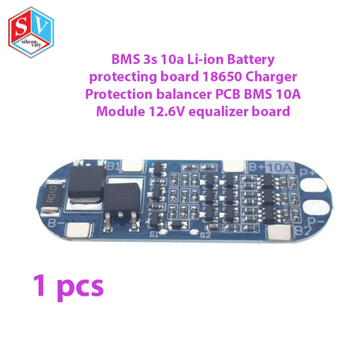 BMS 3s 10a Li-ion Battery protecting board 18650 Charger Protection ...