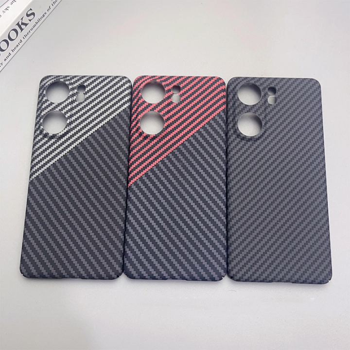 Cover For Vivo IQOO Neo 9 Case PC Carbon Fiber Texture Pattern Matte ...