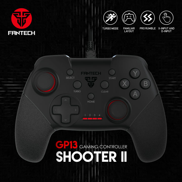 FANTECH GP13 SHOOTER-II Gamepad Wired PC Game Controller Joystick Dual ...