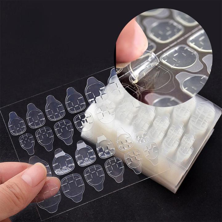 10sheets Breathable Sticker Nail Glue Double-Side Tape Sticker for ...