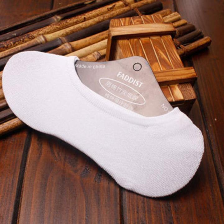 3 Pairs Soft Cotton Men Invisible Socks,Men Boat Non-Slip Low Cut Socks ...