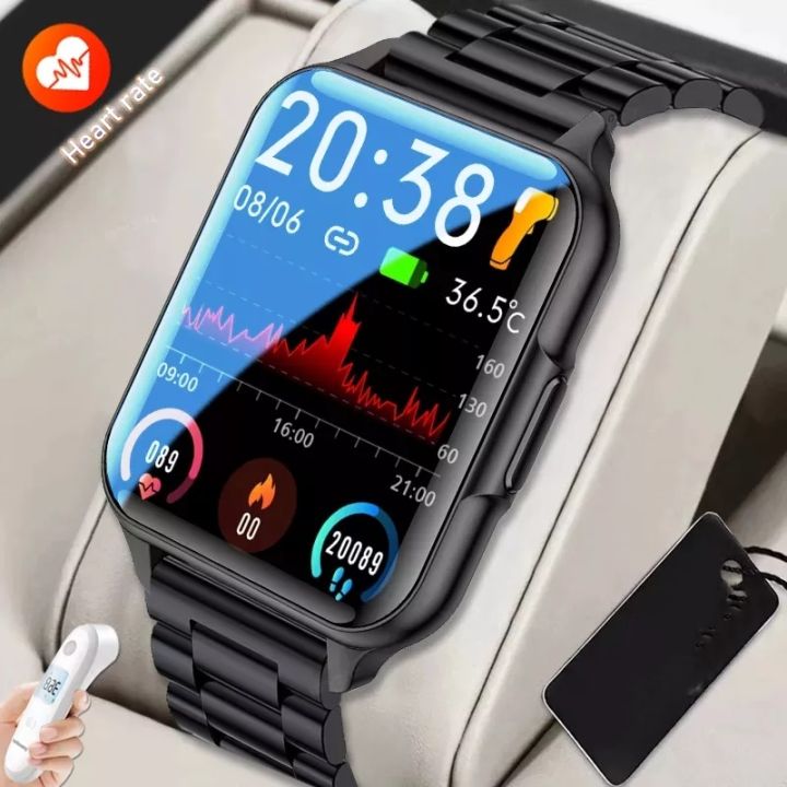 NEW 2025 Smartwatch Unisex Watches Body Temperature Heart Rate Monitor ...