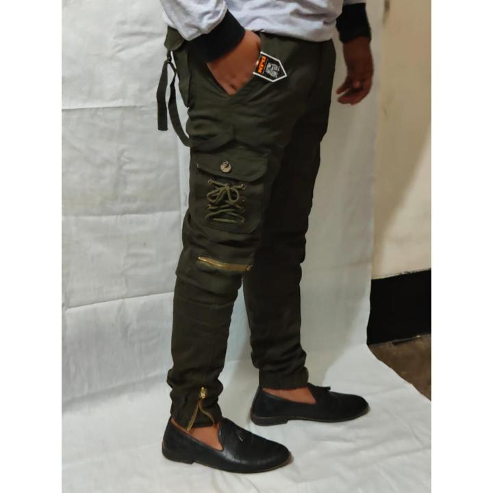 6 Pocket Black Mobile Pant For Men | Daraz.com.bd