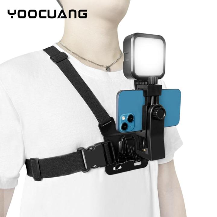 Mobile Phone Chest Mount Harness Strap Holder Cell Phone Clip Action ...