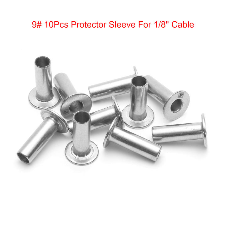 Applied 10X T316 Stainless Steel Protective Protector Sleeve for 1/8 ...