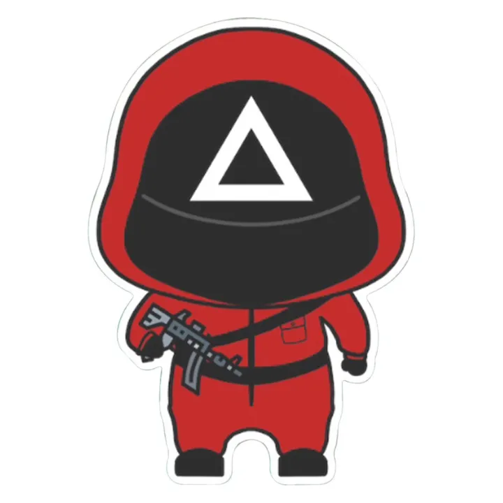 【Lejia】Game Korean Movie Squid Sticker Cartoon Sticker | Daraz.com.bd