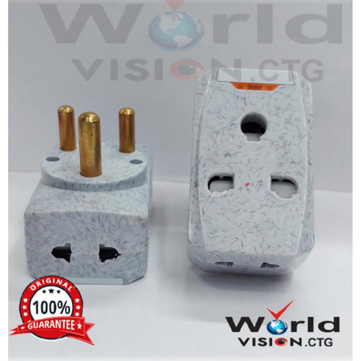 3 Pin Round Plug, 15 Amp Multi Plug 15A 3-Pin Public Socket Conversion ...
