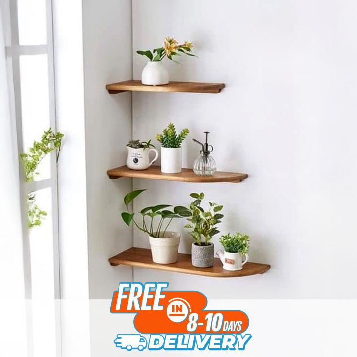Andormahal MDF Wall Hanging Shelf ( 3 piece)-(1.5ft by8inch,1ft by ...