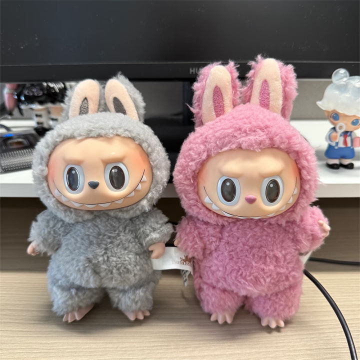 Personality POP MART LABUBU V1 Macaron Plush Doll Blind Box (Key Chain ...