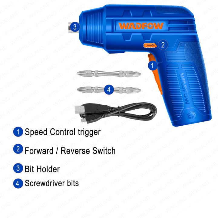 4V Lithium-ion cordless screwdriver WADFOW-WCV4401 | Daraz.com.bd