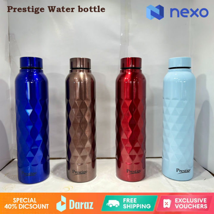 Prestige 1000ml Stainless Steel Water bottle Stylish Handy Modern Water ...