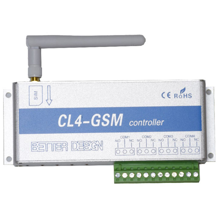 4 Channel Relay CL4-GSM SMS GSM APP Wireless Controller(US Plug ...