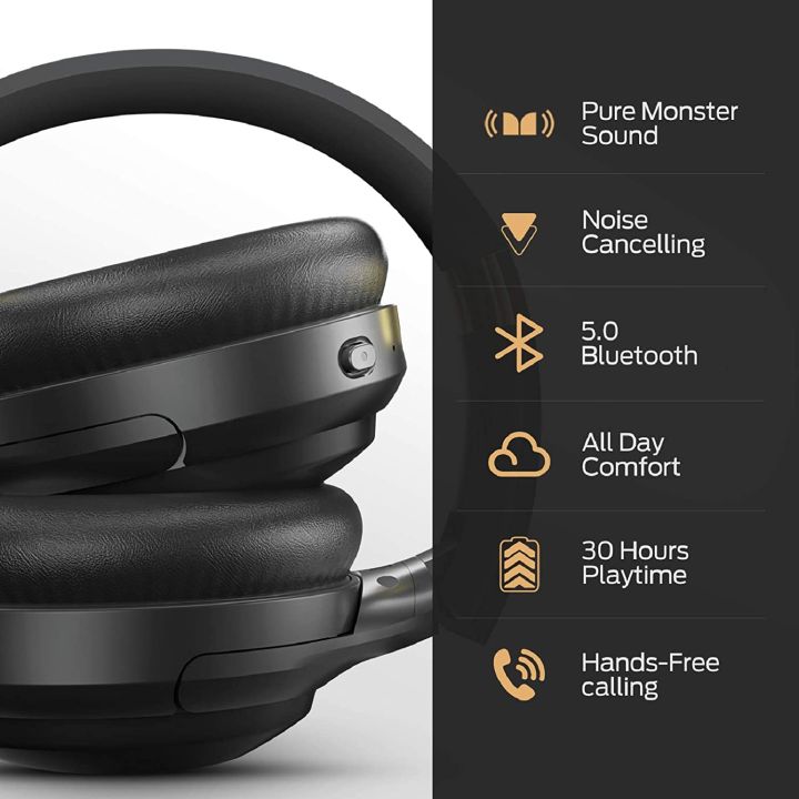 MONSTER PERSONA ANC Headphone headset Bluetooth wireless headset deep ...