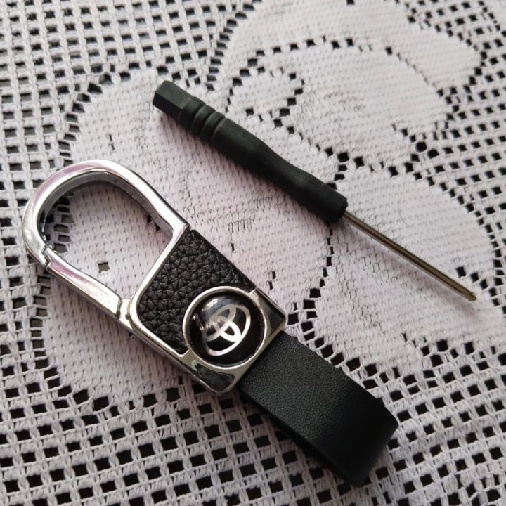 Leather Zinc Alloy Key Chain For Toyota - Key Ring | Daraz.com.bd