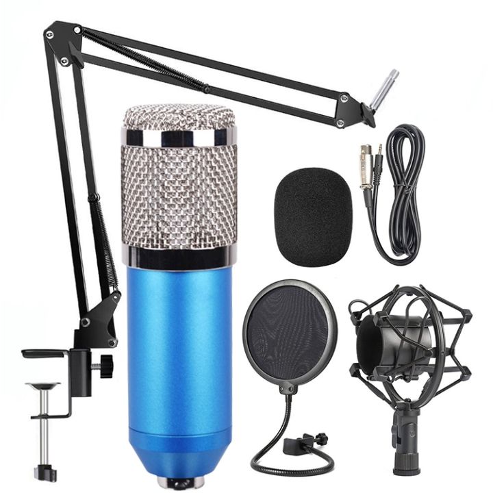 BM-800 Network K-Song Dedicated High-end Metal Shock Mount Microphone ...