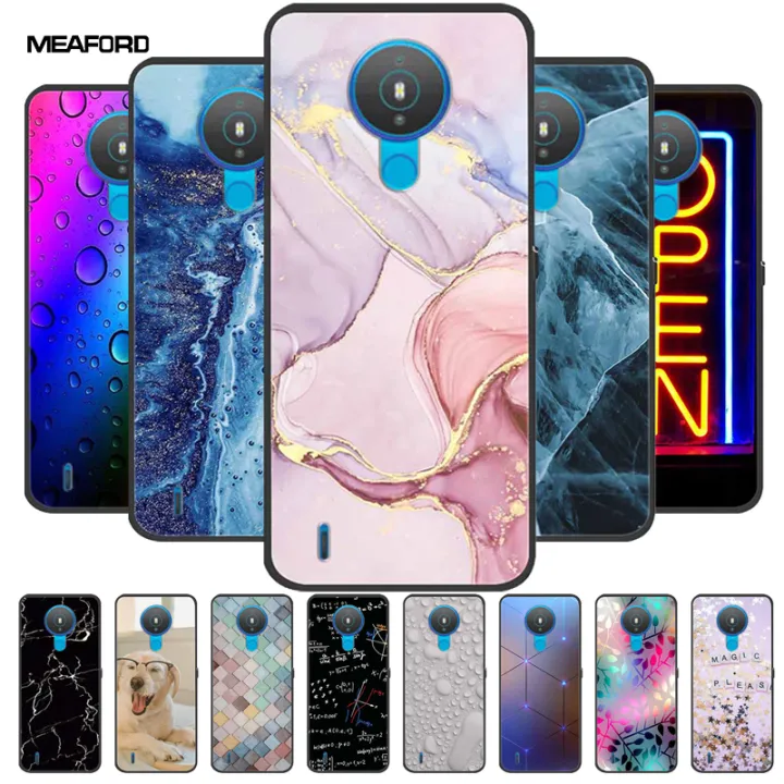 For Nokia 1.4 Cases 5.4 2.4 3.4 Marble Soft TPU Silicone Shockproof ...