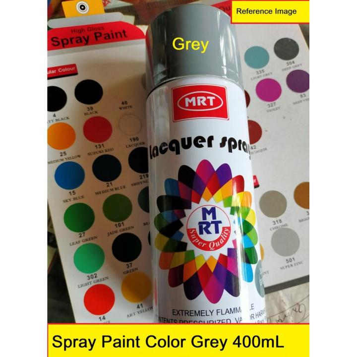 GREY Color 400mL Spray Paint Multipurpose Spray Paint Color Grey Uses ...