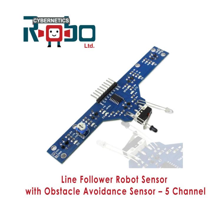 Line Follower Robot Sensor with Obstacle Avoidance Sensor (5 Channel ...