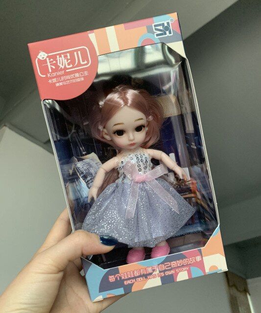 10cm Mini Jointed Doll Girls Movable Jointed Girl Body Retro Style ...