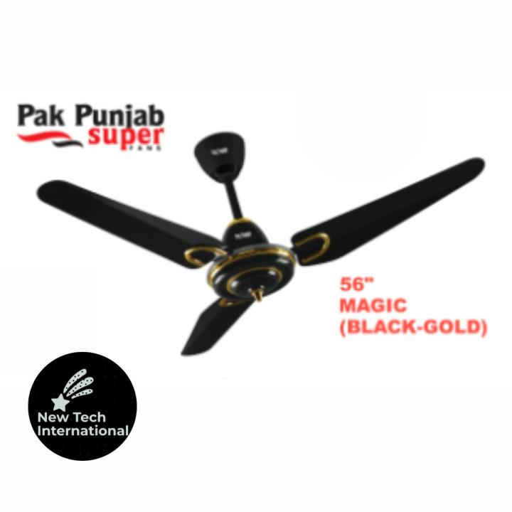 Pak Punjab 56" Ceiling Fan - MAGIC (Black Gold) - Made in Pakistan ...