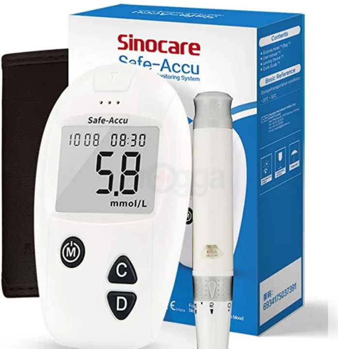Sinocare Safe Accu Digital Blood Glucose Monitoring System | Daraz.com.bd