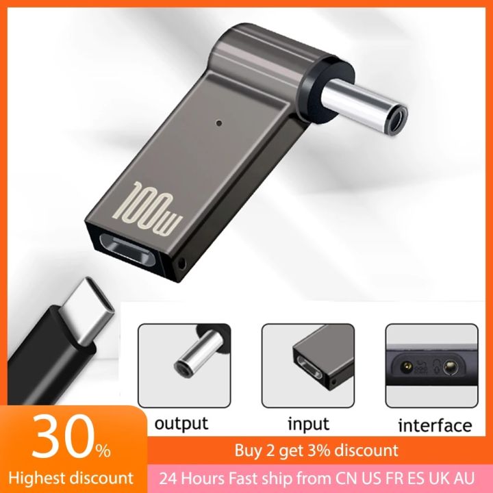 PD 100W Laptop Power Charger Supply Adapter Connector USB Type-C Female ...