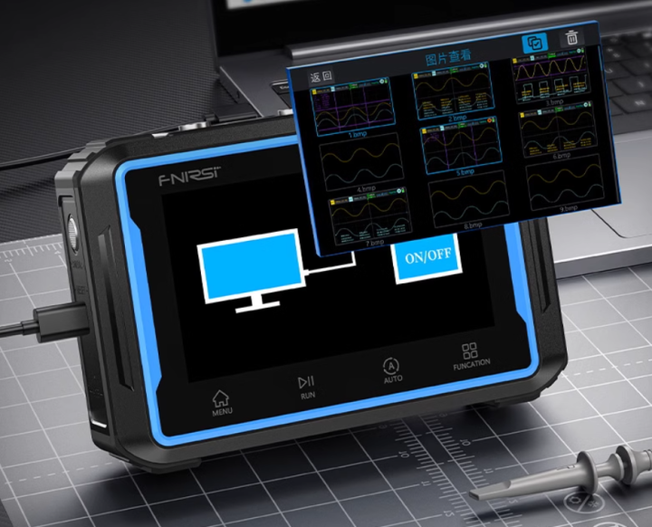FNIRSI-2C53P Dual Channel Flat Panel Digital Oscilloscope Four and a ...