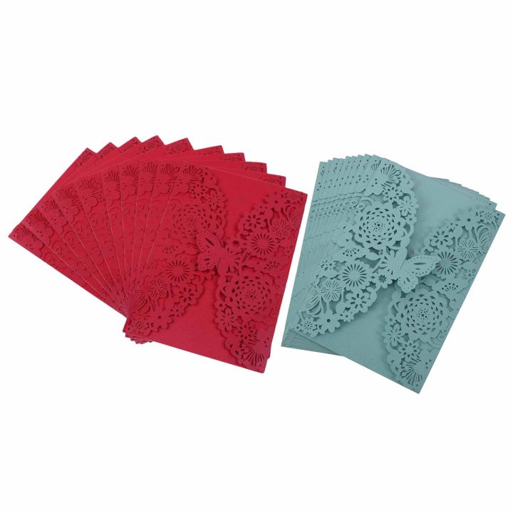 ICQURBT 20Pcs Delicate Carved Butterflies Romantic Wedding Party ...