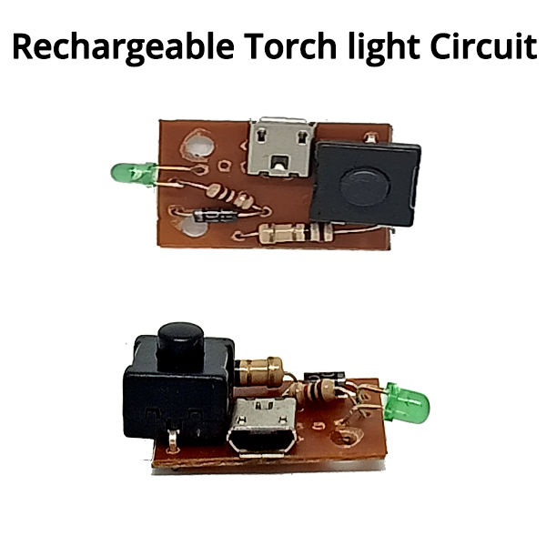 Rechargeable torch light circuit 5pin | Daraz.com.bd