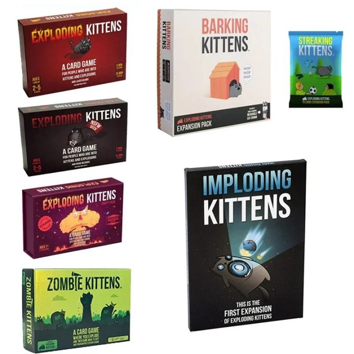 Exploding Kittens Card Game Original Edition NSFW Party Streaking Kittens Imploding Kittens ...
