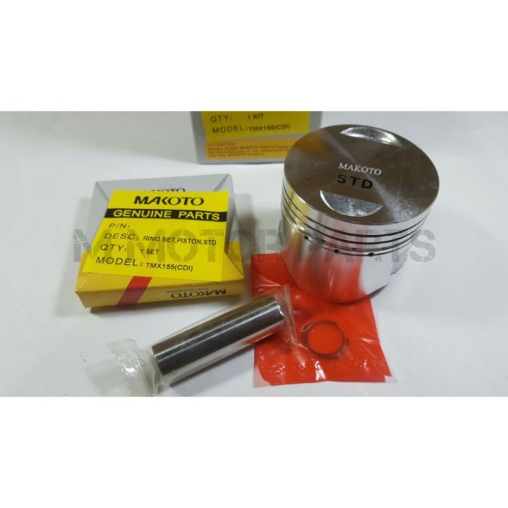 Piston kit TMX155 CDI Standard piston, piston ring, piston pin and ...