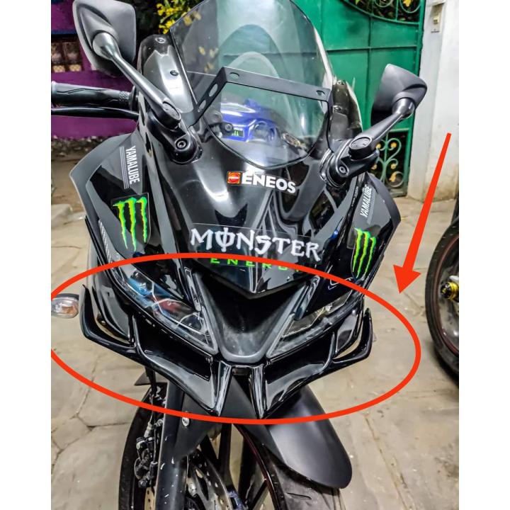Motorcycle Front Winglet For YAMAHA R15 V3 Long Winglet | Daraz.com.bd