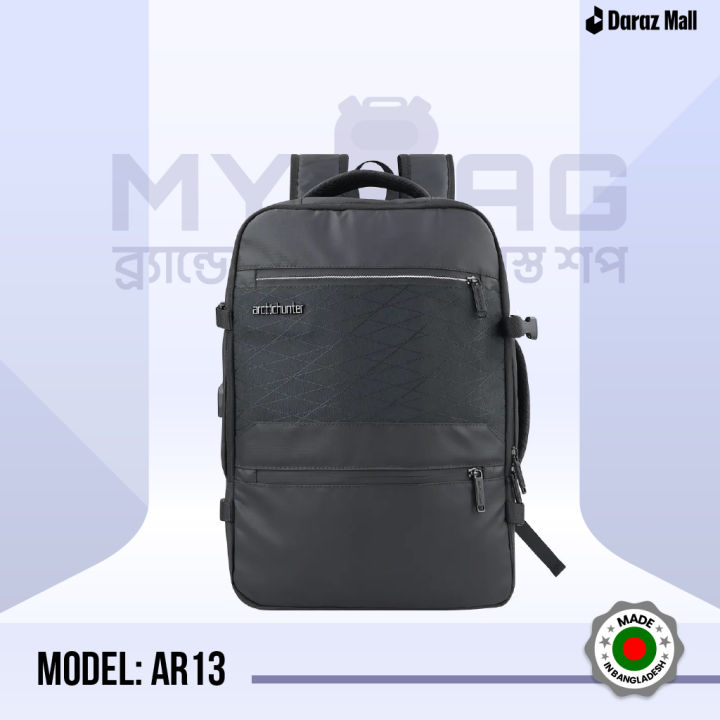 Large Capacity Expandable Laptop Backpack - AR13 | Daraz.com.bd