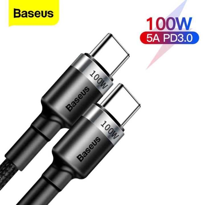 Baseus 100W USB C To USB Type C Cable USB-C Fast Charge Data Wire - 1 ...