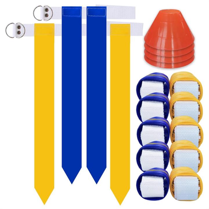 Flag Football Set Complete Indoor & Outdoor Training Set 10 Player Flag ...