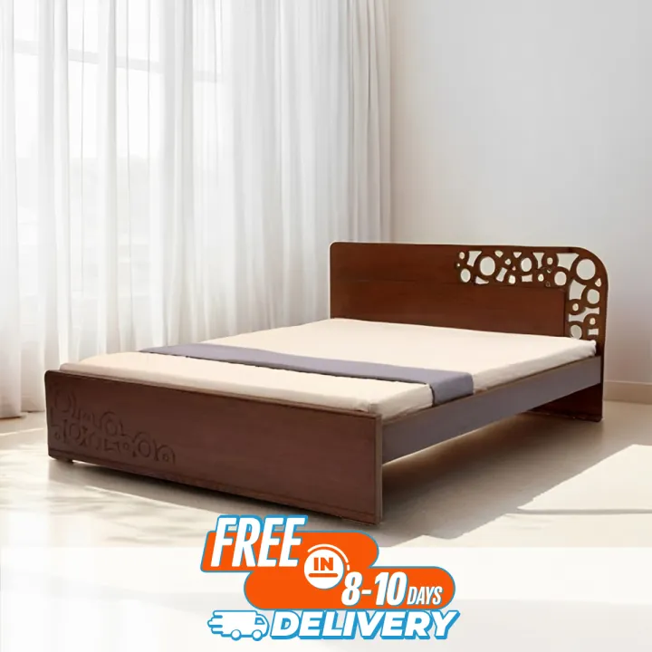 Andormahal Stylish (MDF) khat/bed double size(5 ft by 7 ft by 14inch ...