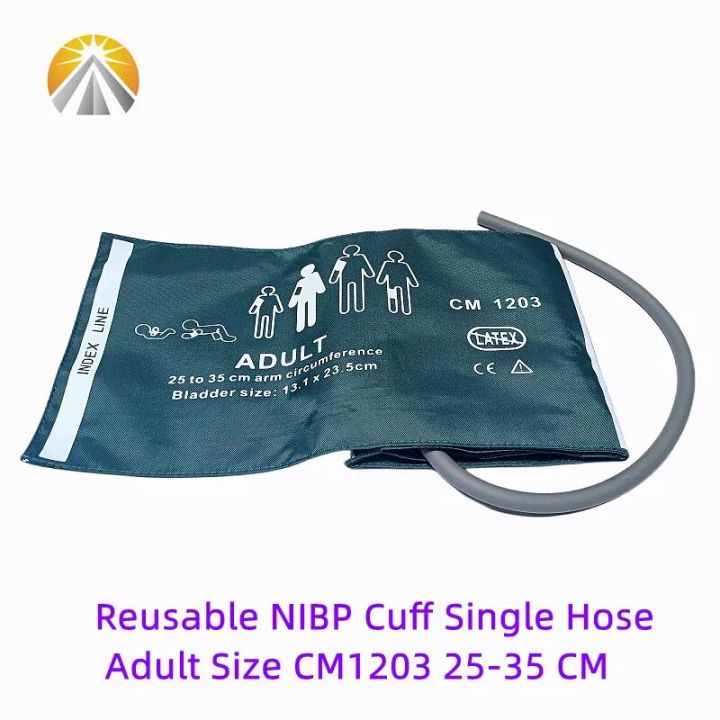 CM1203 Reusable NIBP Cuff Medical Grade Single Hose For Adult Size ...
