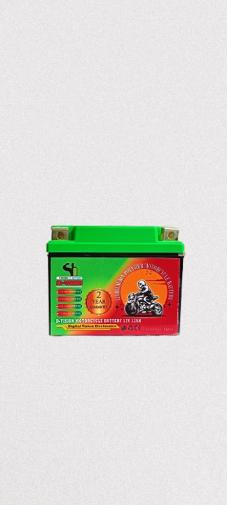 Motorcycle 12V 7AH Battery, Lithium-ion polymer cell, BMS Protction ...