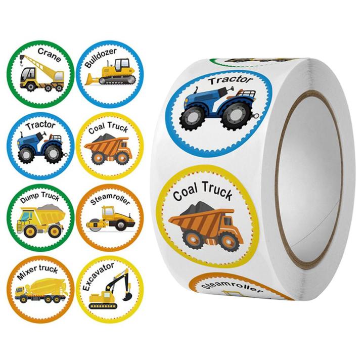 50-500pcs Kids Sticker Truck Bus Sticker Cute Transportation Cars ...