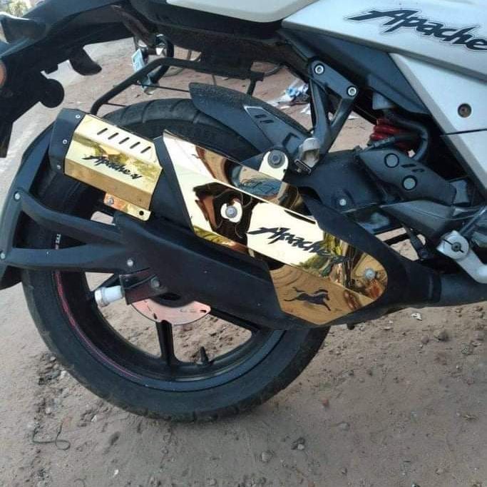Apache rtr 4v bike motorcycle silencer cover | Daraz.com.bd