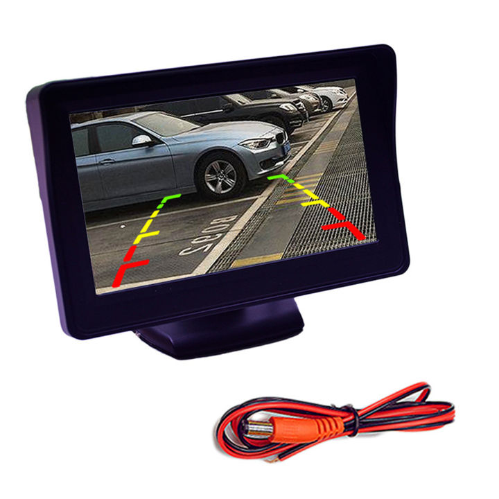 【Xiaofeng】4.3-inch Monitor Tft Screen 2-way Signal Input Parking Rear ...