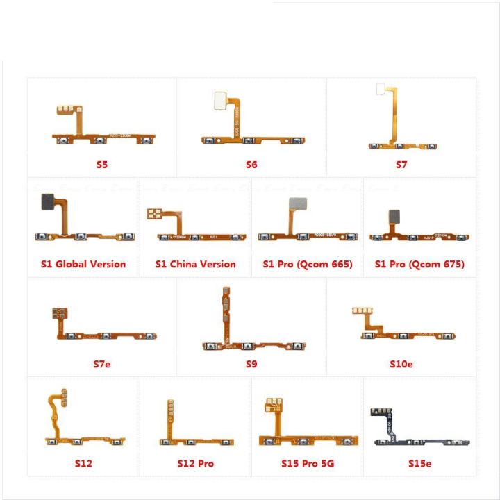 Switch Power ON OFF Button Flex Cable Parts Ribbon For Vivo S1 S5 S6 S7 ...