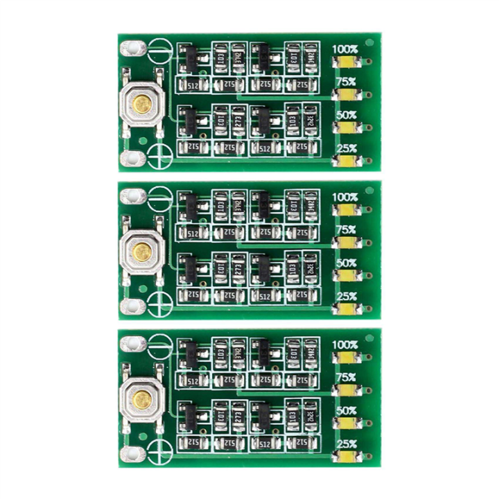 3X 3S 11.1V 12V 12.6V Lithium Battery Capacity Indicator Module Lipo Li ...