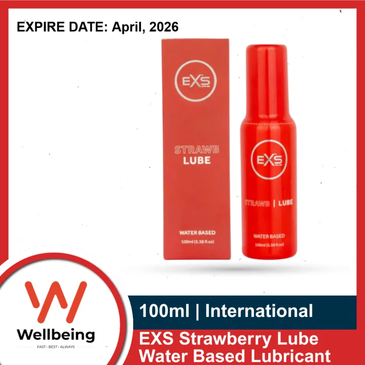 EXS Strawberry Lube 100ml Water Based Lubricant | Expire till April ...